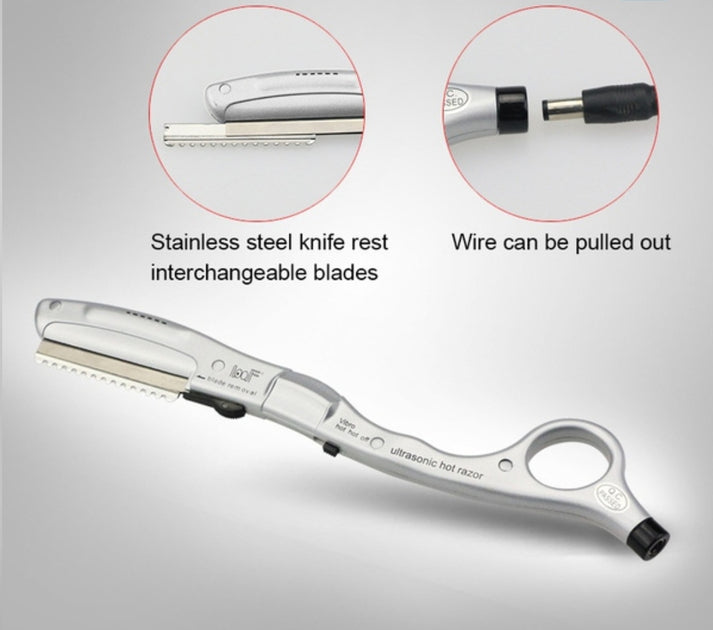 Electric Hair Razor Ultrasonic Hot Vibrating Razor – Beautiful Additions